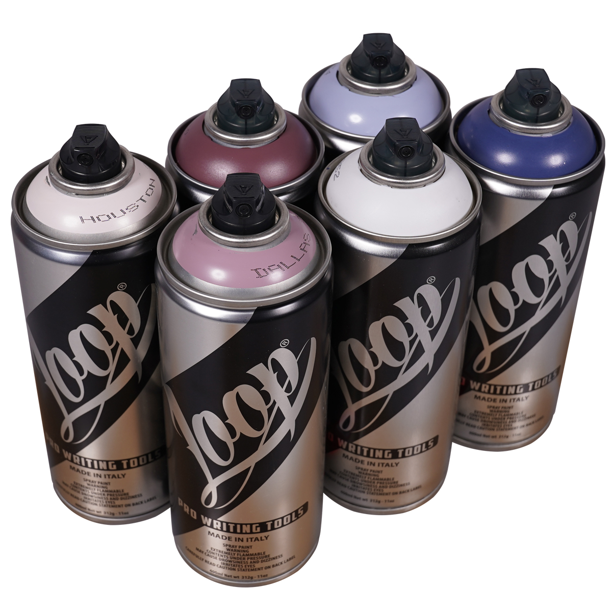 Loop "Multi Color Sixpack - Pigeon Shit Tones" (6x400ml) Sprühdosen ...