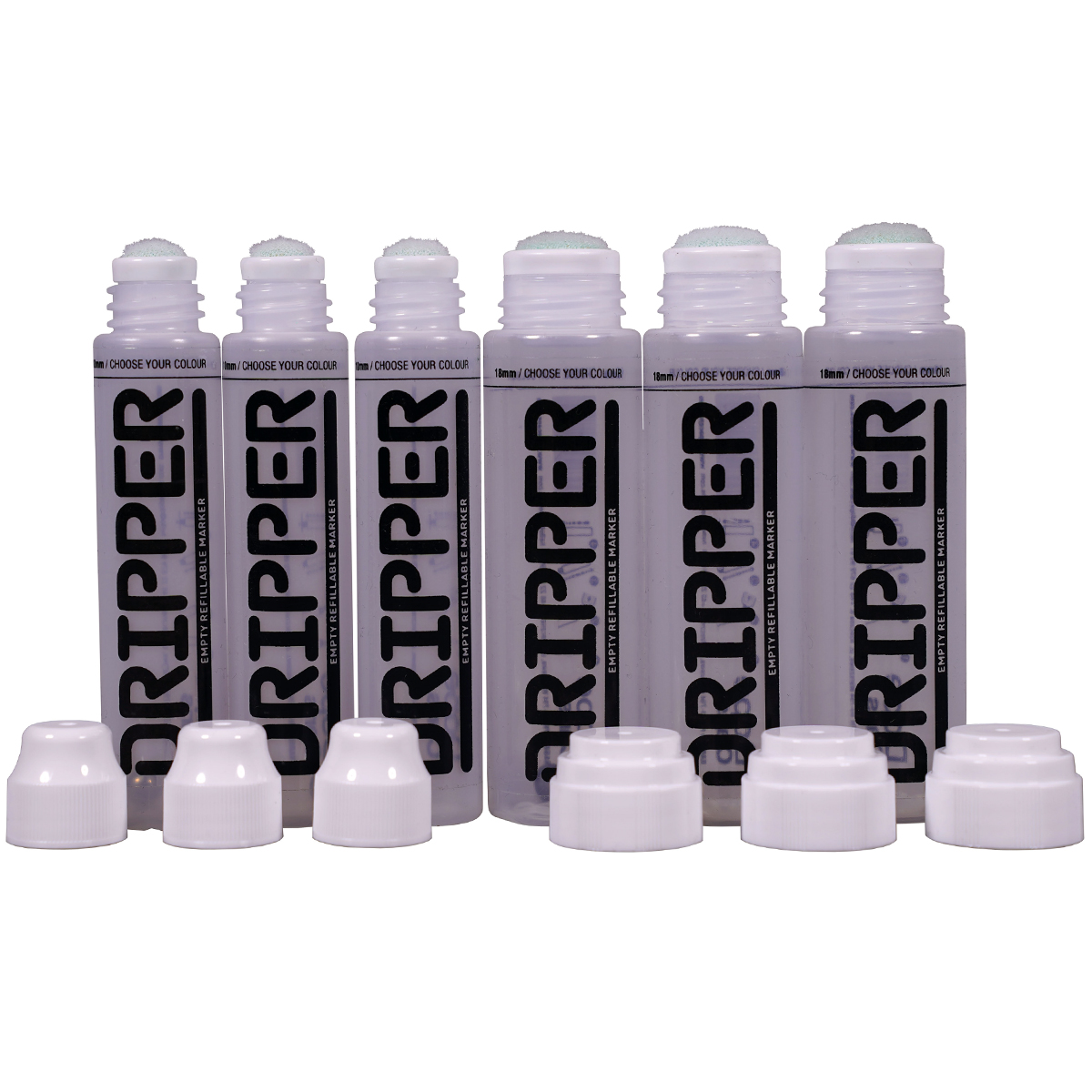 Dope "Dripper" Squeeze Marker Empty 6er Set Leer Tagmarker Graffiti Box ...