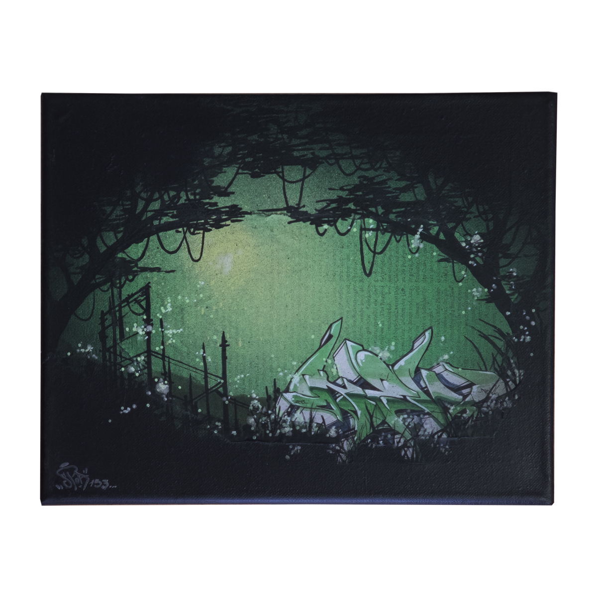 "Spoare153 - After World (Original)" 25x30cm Leinwände Graffitibox ...