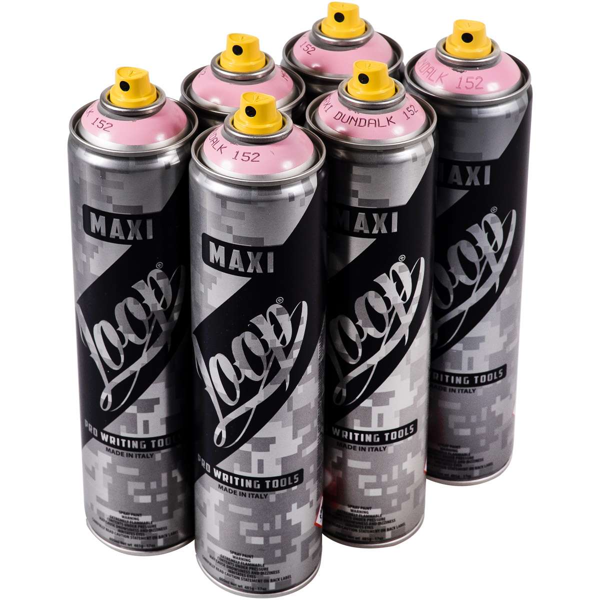 Loop Paint "Maxi One Color Sixpack - Dundalk" (6x600ml) Sprühdosen ...