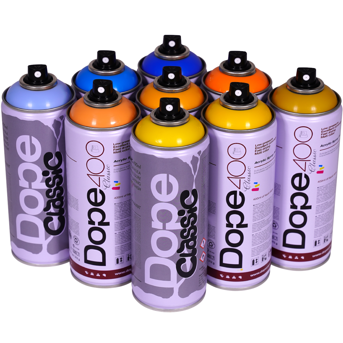 Dope "Classic Paint 9er Paint Box Post Card" (9x400ml) Sprühdosen ...