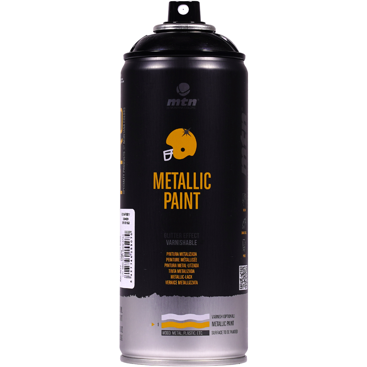 MTN Pro "Metallic Paint - Black" (400ml) Sprühdosen Graffitibox ...