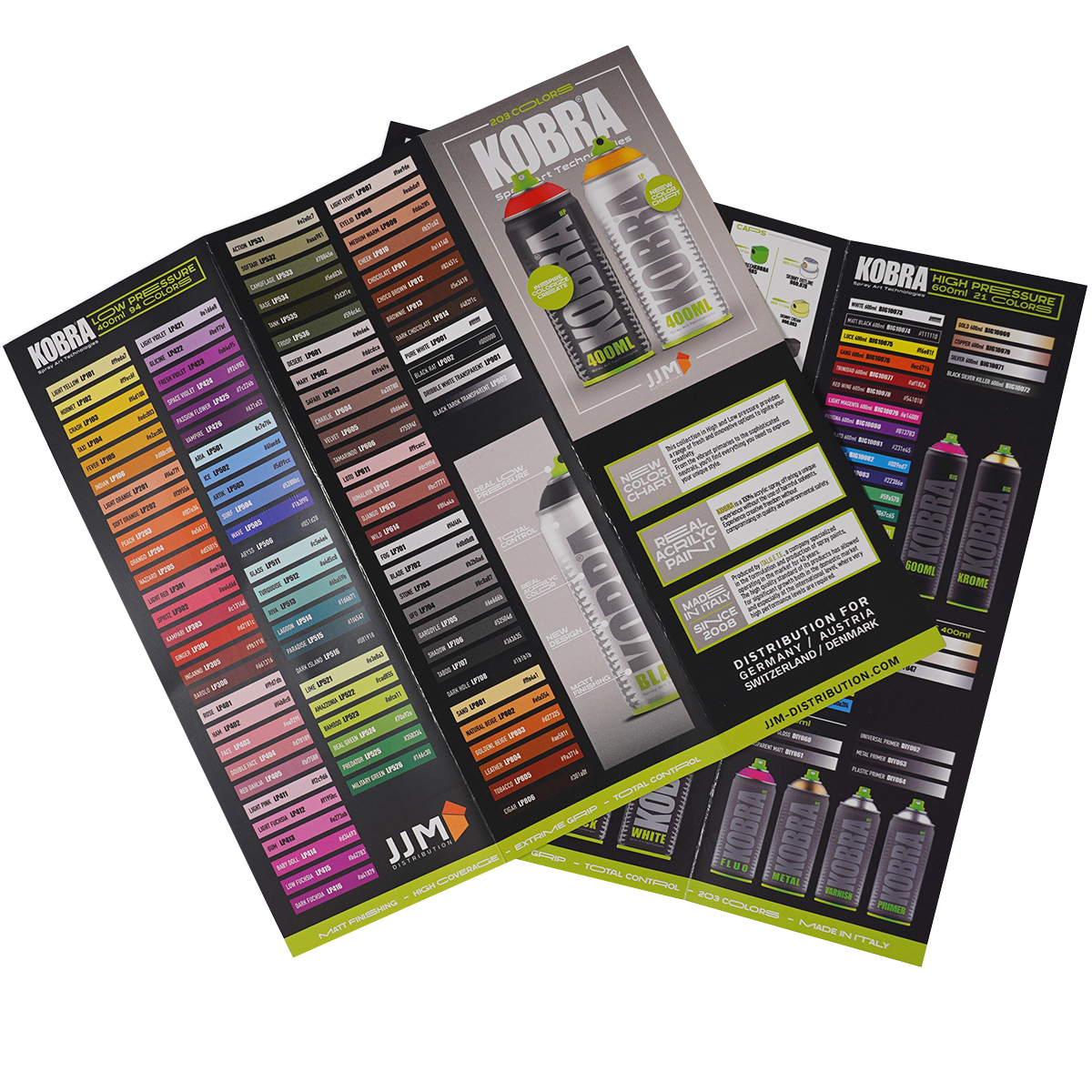 Super Deal "Kobra Paint Color Chart" (21x22cm) Graffiti Box Shop ...