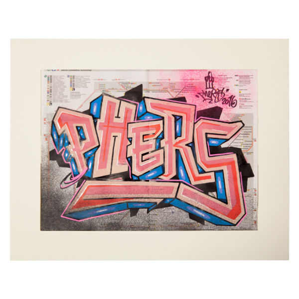 "Phers - Skizze V (Original & in Passepartout)" 40x50cm | Zeichnungen ...