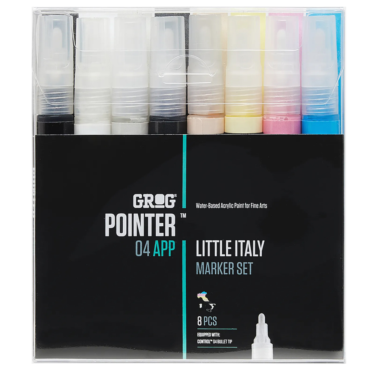Grog "Pointer 04 APP" Little Italy 8er Marker Set (4mm) Graffitibox ...