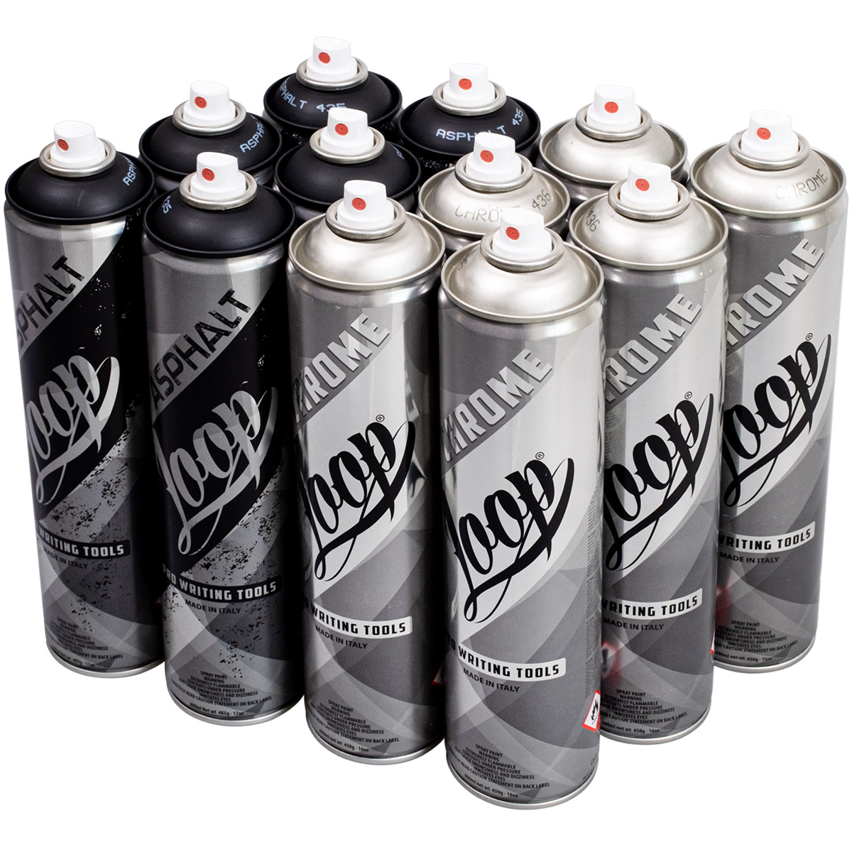 LOOP "ASPHALT BOMBING BOX - L" (12x600ml) Bombing Boxen Graffitibox | Graffitibox - Das Berliner ...