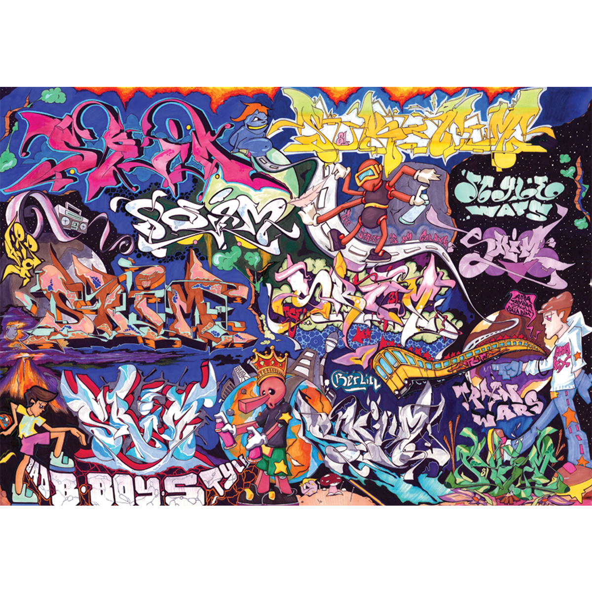 Poster "Style Wars by Skim & Shek" - DIN A1 Graffitibox Shop berlin ...