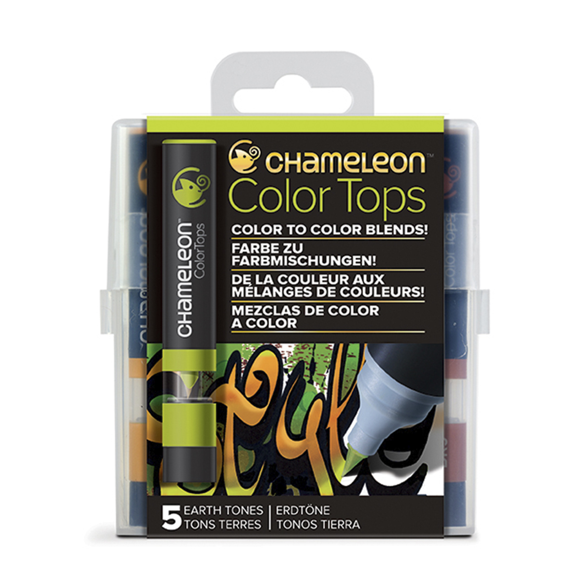 Chameleon "5 Color Tops" - Earth Tones | Grafik Marker | Marker ...