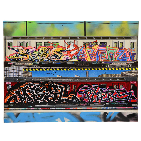 "Phers, Migel & Skim - New York City Panels (Original)" 60x80cm ...